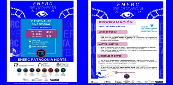 3° Festival «ENERC se Proyecta» en el Cine Teatro Español | Neuquen Informa